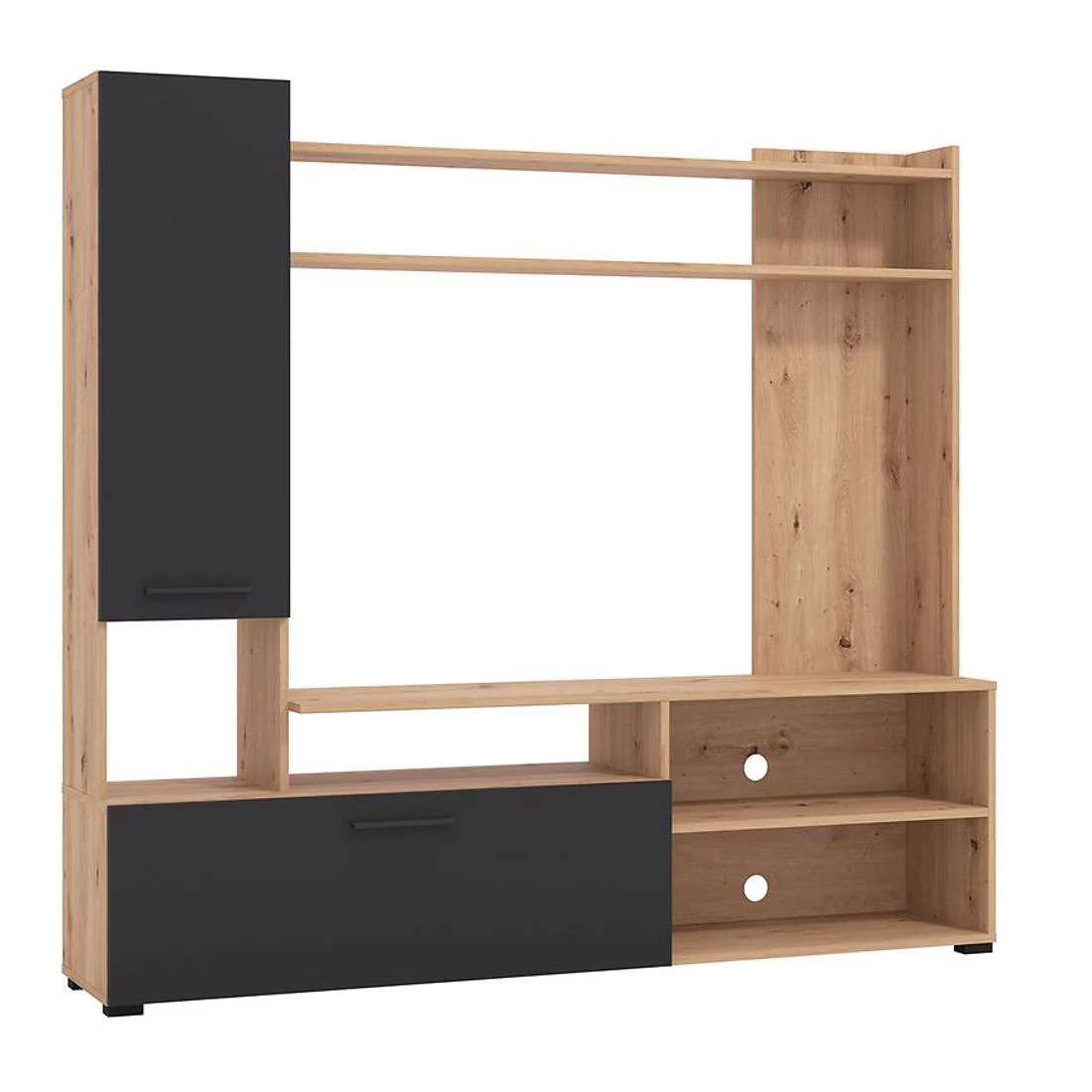 Braga regal 168,5x35x157 cm artisan/crna