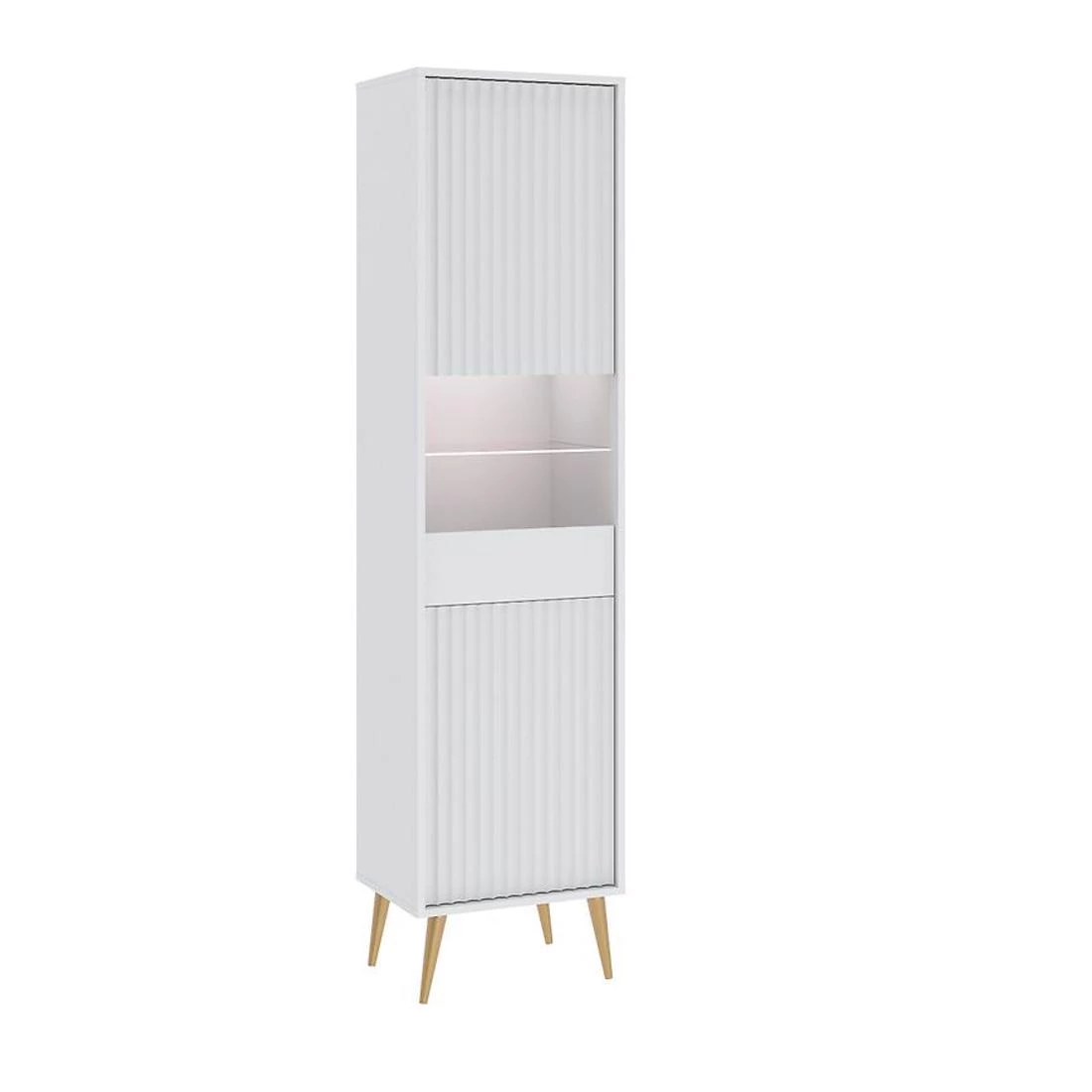 Barcelona vitrina 45x40x193 bela