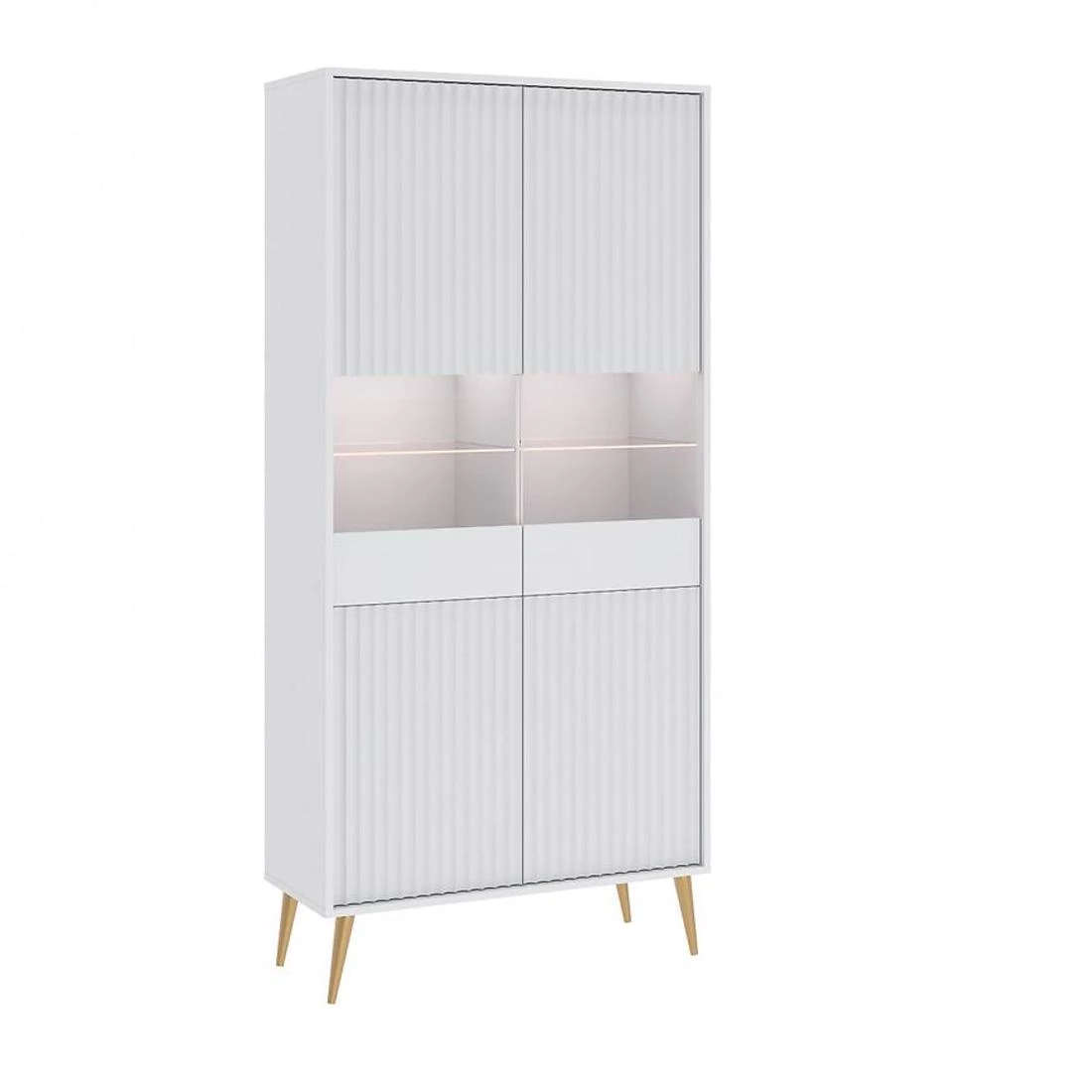 Barcelona vitrina 90x40x193 bela