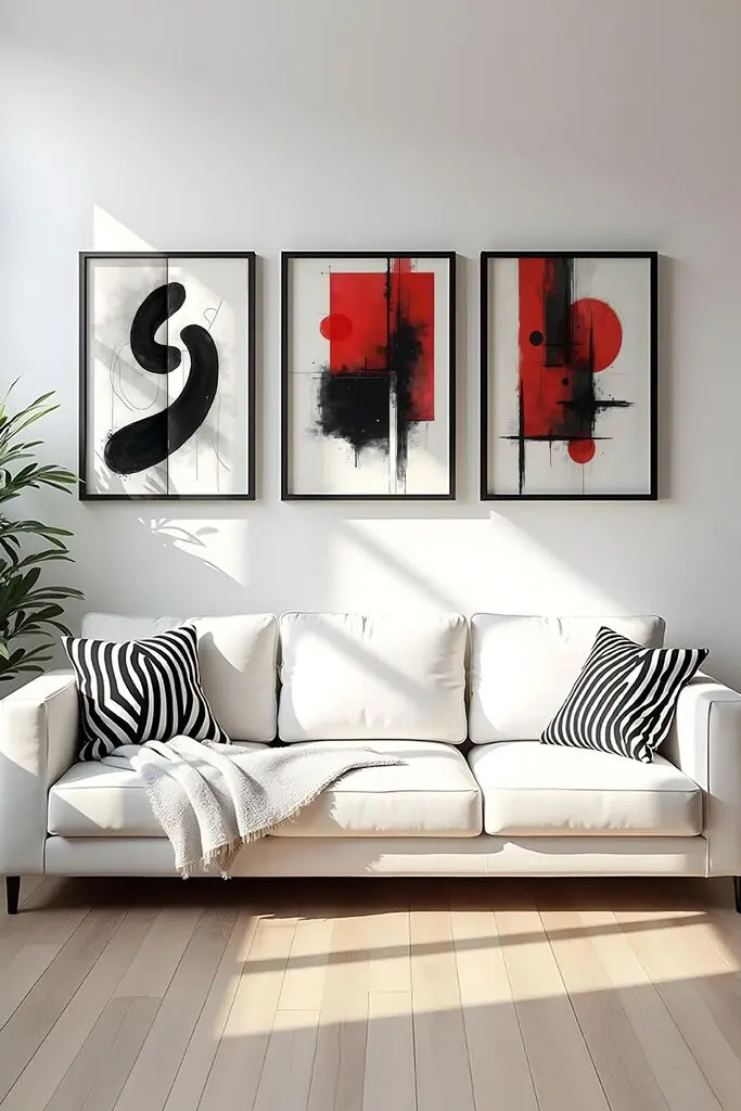 Wallity Uramljena slika Huhu444, 50x70 cm , 3 dela