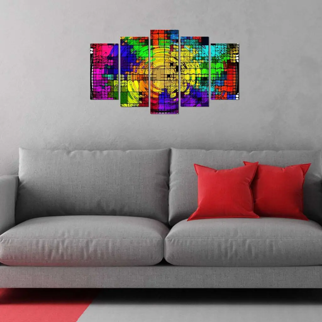 Wallity Set Slika 5PMX-047, 5 Delova