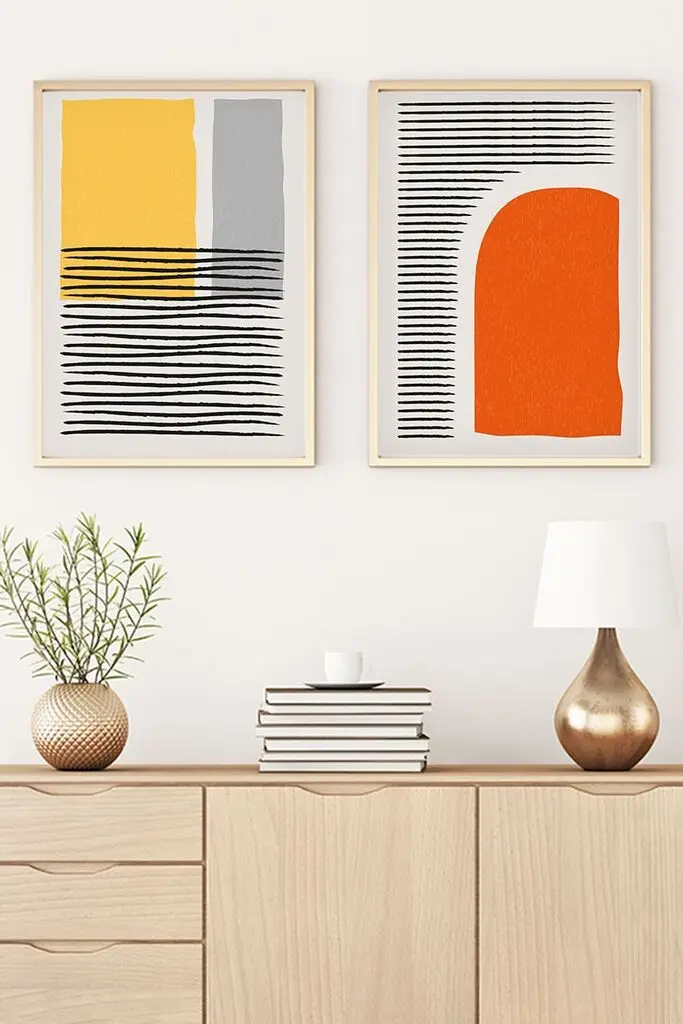 Wallity Uramljena slika Huhu51, 50x70 cm , 2 dela