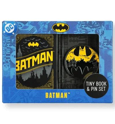 DC Comics: Batman Tiny Book and Pin Set