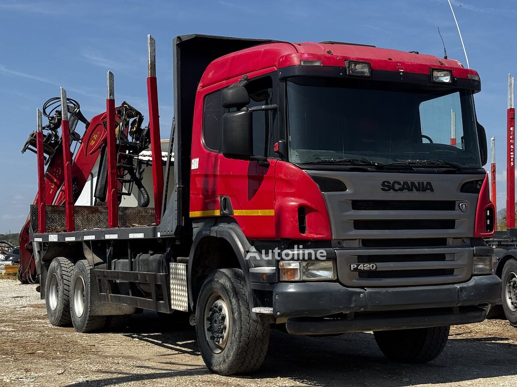 Scania p420 kamion za prevoz drva