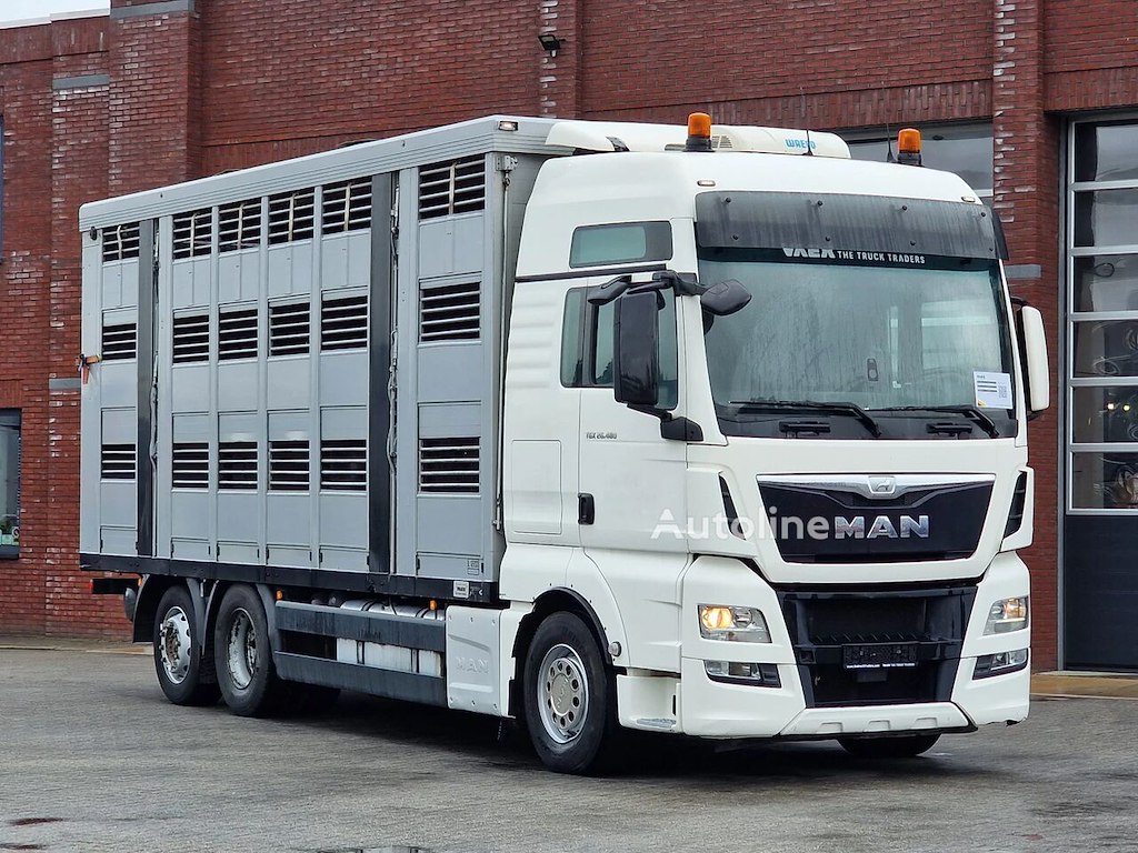 MAN TGX 26.480 6x2*4 - Menke 3 deck livestock 50.40M2 - Euro 6 - Ste kamion za prevoz stoke