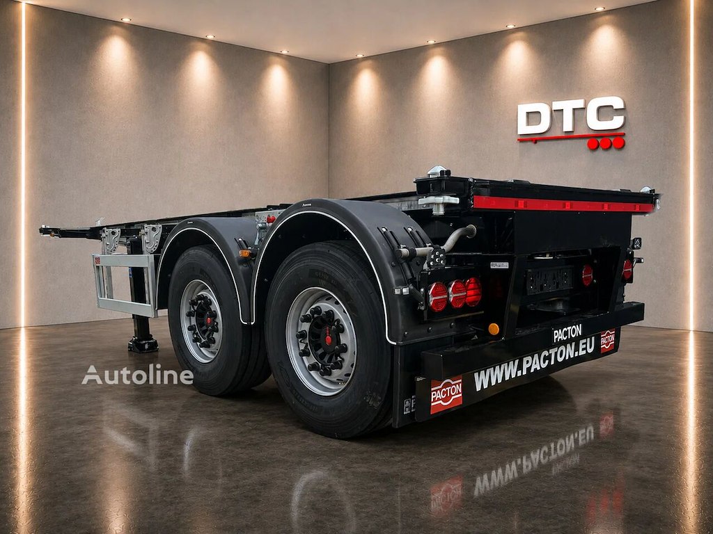 Nova Pacton 20ft. containerchassis | Geschoopeerd | poluprikolica za prevoz kontejnera