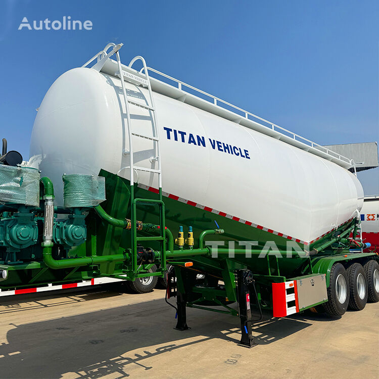 Nova 3 Axle 45cbm Dry Fly Ash Powder Bulk Cement Tank Trailer Bulker cisterna za prevoz cementa