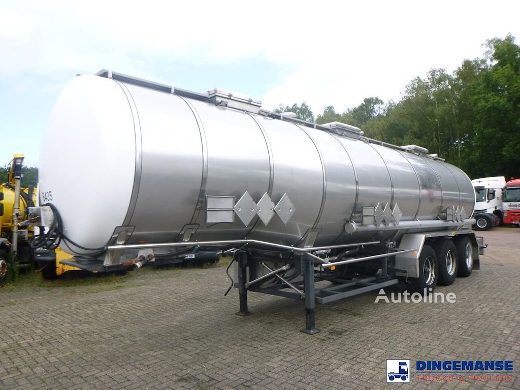Burg Chemical tank inox 32.6 m3 / 3 comp cisterna za prevoz hemikalija