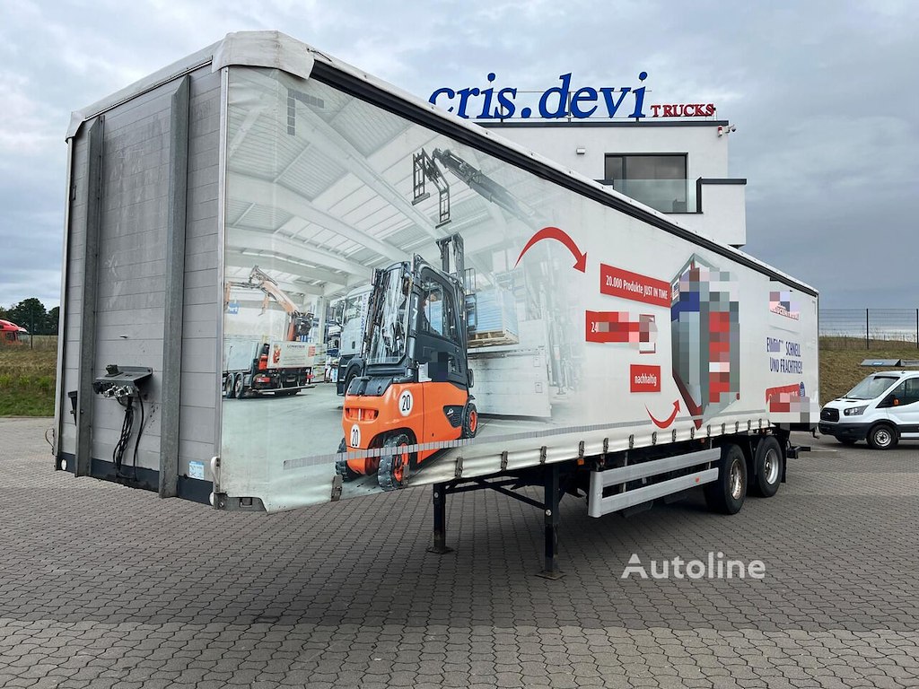 Schmitz Cargobull Birrer SMB 29 LBW Lenkachse Edscha poluprikolica s ceradom