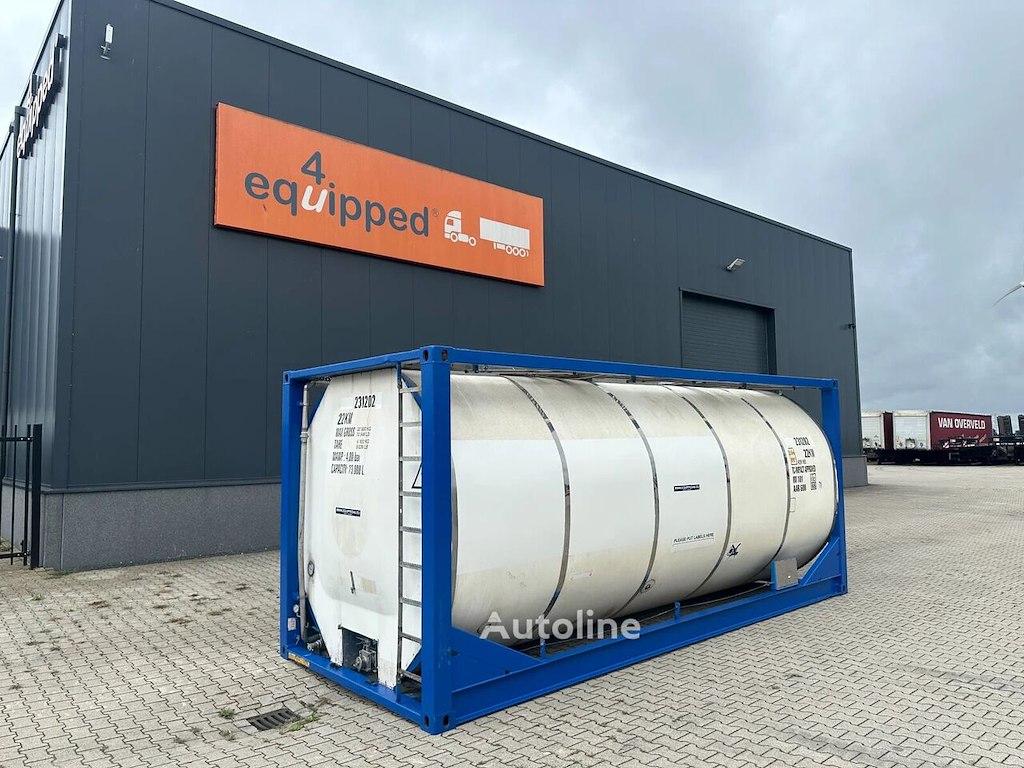 Van Hool 20FT ISO / 23.000L / PORTABLE T11 / 22KM / valid 5Y+CSS-inspecti rezervoar-kontejner 20 stopa