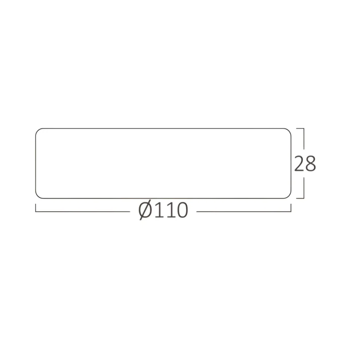 LED panel 6W 6500K nadgradni beli krug