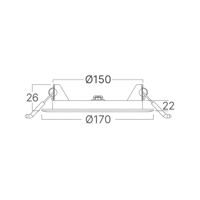 LED panel 12W 3u1 IP40 dimabilni ugradni crni krug
