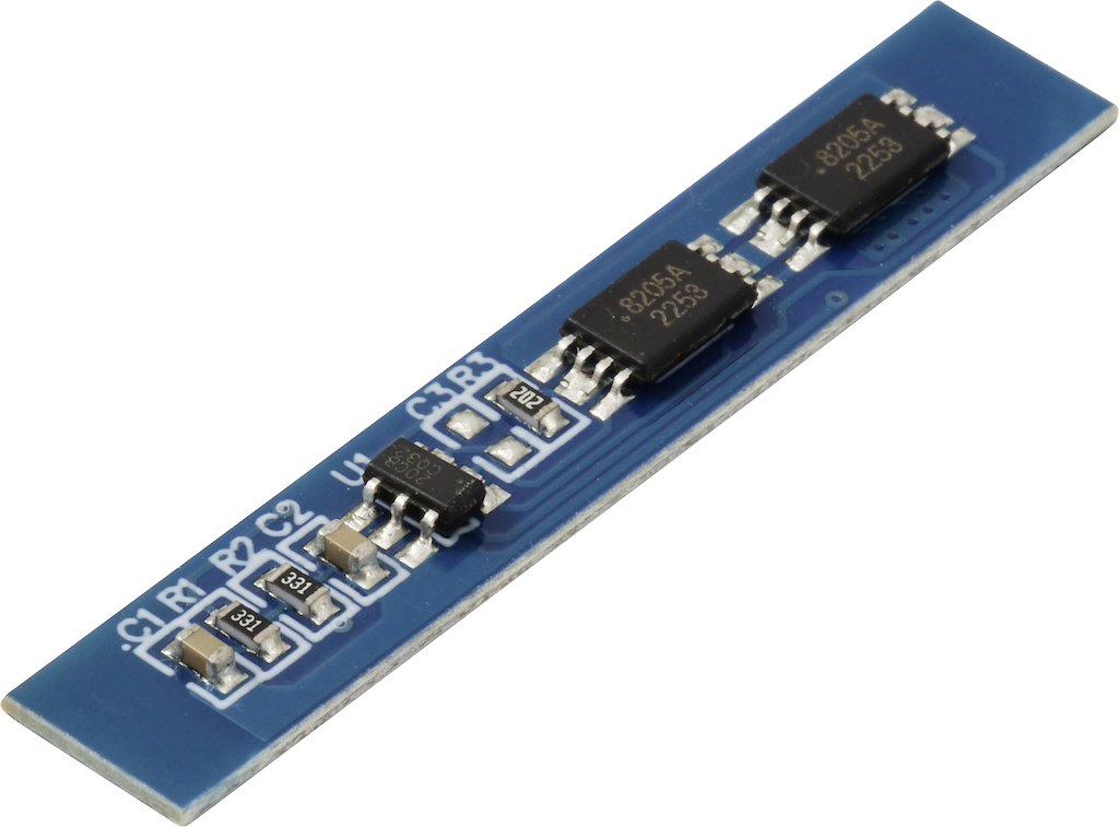TRU COMPONENTS 2S 3A sistem za upravljanje baterijom (BMS) plava FR4