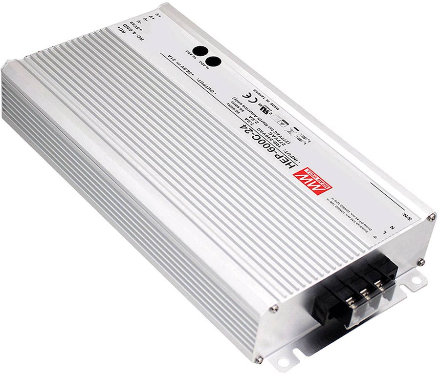 MEAN WELL HEP-600C-24 punjač olovnih akumulatora 24 V 21 A 28,8 V