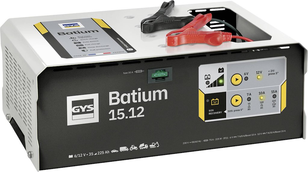 GYS BATIUM 15.12 automatski punjač 6/12 V