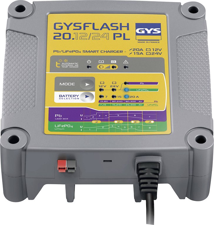 GYS GYSFLASH 20.12 automatski punjač 12/24 V 20 A do 300 Ah