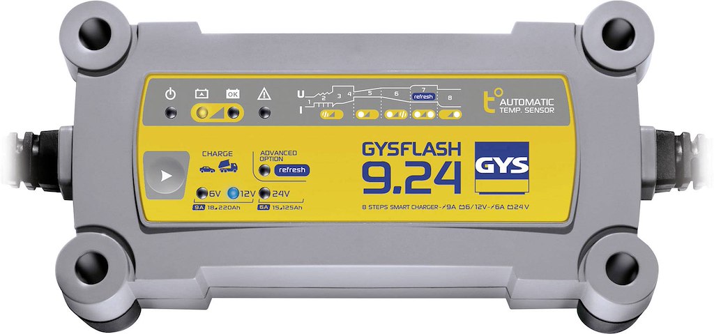 GYS GYSFLASH 9.24 automatski punjač 6/12/24 V 9 A do 220 Ah