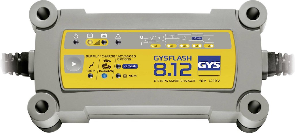 GYS GYSFLASH 8.12 automatski punjač 12 V 8 A do 160 Ah