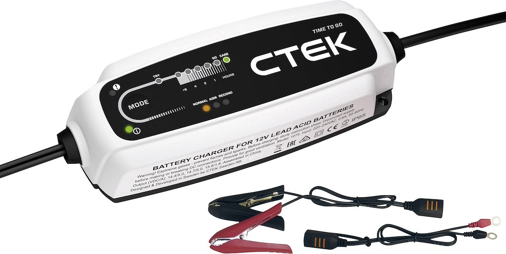 CTEK CT5 TIME TO automatski punjač 12 V 5 A do 110 Ah