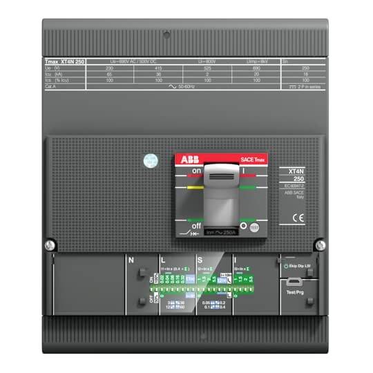 ABB XT4N 250 EKIP LS/I 4-polni 250 – 2500 A 250 A 220 V/AC, 690 V/AC