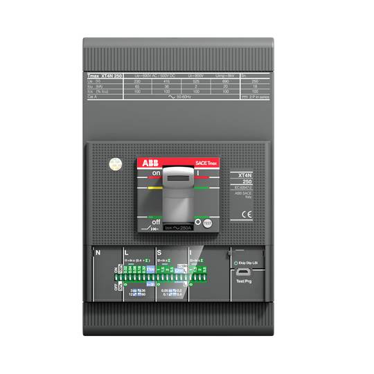 ABB XT4N 250 EKIP I IN 3-polni 250 – 2500 A 250 A 220 V/AC, 690 V/AC