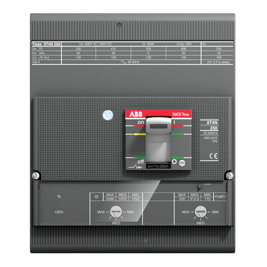 ABB XT4N 250 TMA 200-2 4-polni 1000 – 2000 A 250 A 220 V/AC, 690 V/AC