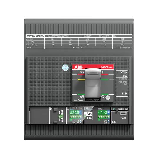ABB XT2V 160 EKIP LSI energetski prekidač 4-polni 63 – 630 A 160 A 220 V/AC, 690 V/AC