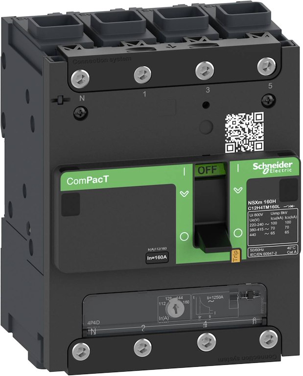 Schneider Electric C11F6TM080L automatski prekidač 4 pol. 80 A