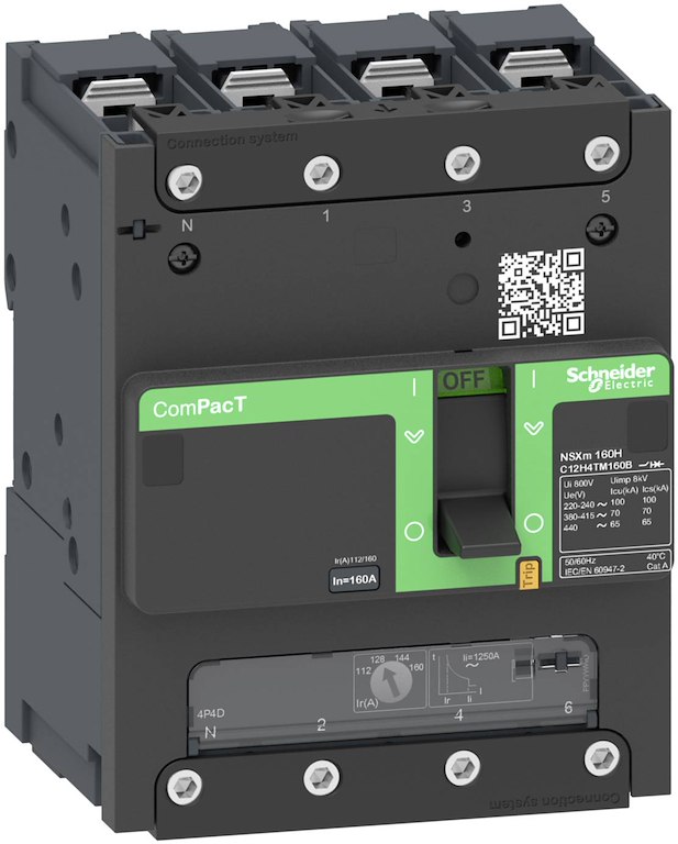 Schneider Electric C11F6TM080B automatski prekidač 4 pol. 80 A