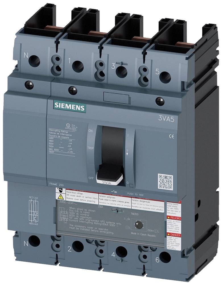 Siemens 3VA5280-7EC41-2AA0 automatski prekidač 4 pol. 80 A