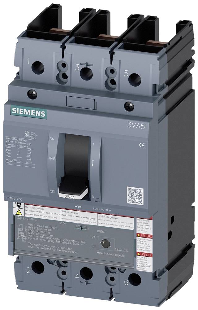 Siemens 3VA5280-7EC31-2AA0 automatski prekidač 3 pol. 80 A