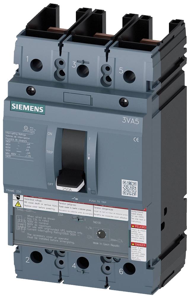 Siemens 3VA5280-6ED31-2AA0 automatski prekidač 3 pol. 80 A
