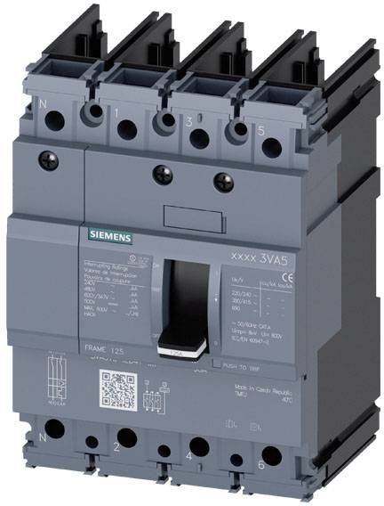 Siemens 3VA5180-4ED41-0AA0 automatski prekidač 4-polni 80 – 80 A