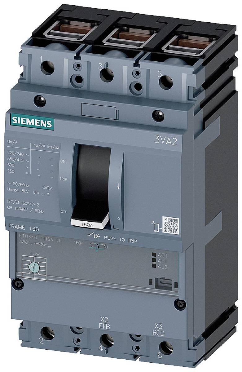 Siemens 3VA2163-6HK36-0AA0 automatski prekidač 3 pol. 63 A