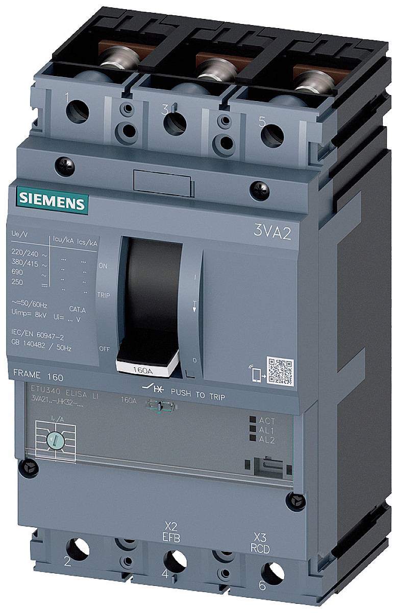 Siemens 3VA2163-6HK32-0AA0 automatski prekidač 3 pol. 63 A