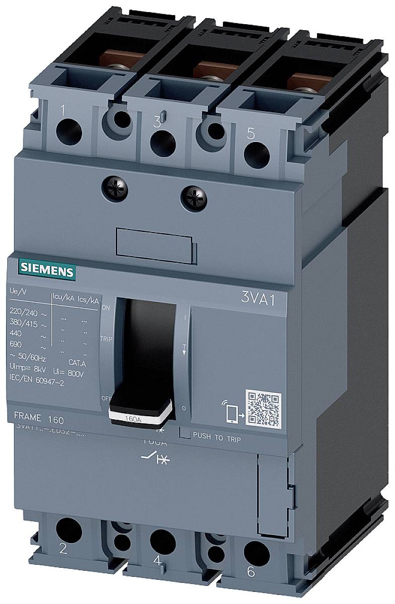 Siemens 3VA1112-4ED32-0AA0 automatski prekidač 3 pol. 125 A