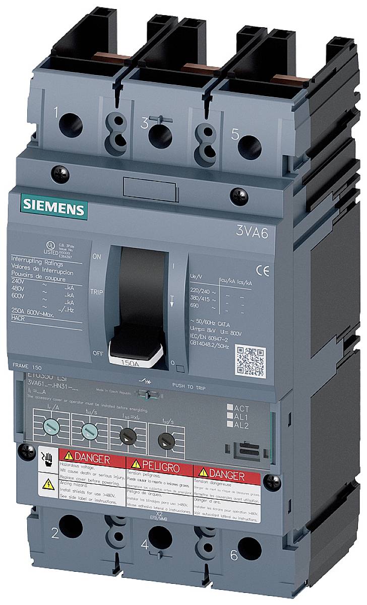 Siemens 3VA6110-5HN31-0AA0 automatski prekidač 3 pol. 100 A