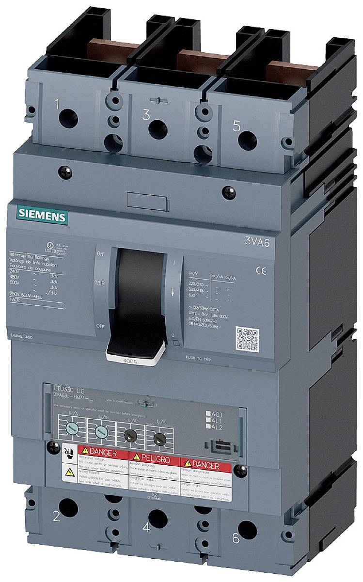 Siemens 3VA6340-6HM31-0AA0 automatski prekidač 3 pol. 400 A