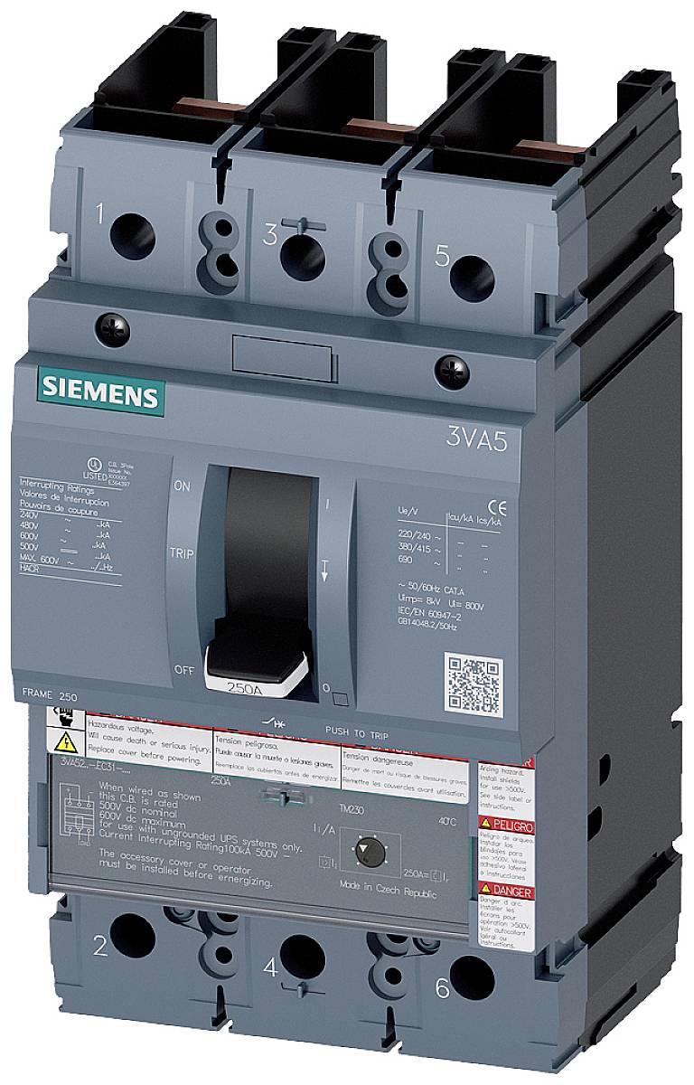 Siemens 3VA5225-5EC31-0AA0 automatski prekidač 3 pol. 250 A