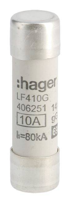 Hager LF410G Size:14×51 mm (prečnik x dužina) 14 mm x 51 mm