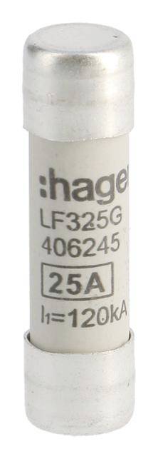 Hager LF325G Size:10×38 mm (prečnik x dužina) 10 mm x 38 mm