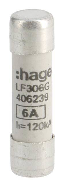 Hager LF306G Size:10×38 mm (prečnik x dužina) 10 mm x 38 mm