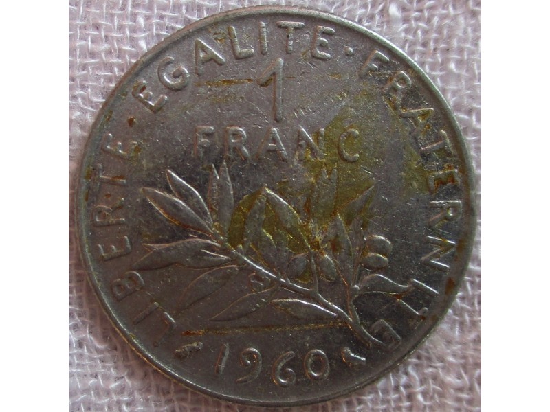 1 frank 1960, Francuska