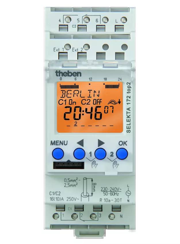 Theben 1724100 DIN satni prekidač