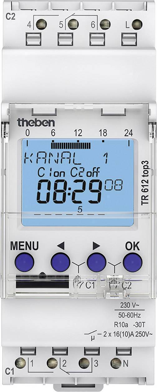 Theben 6120130 satni prekidač 10 A, 230 V/AC