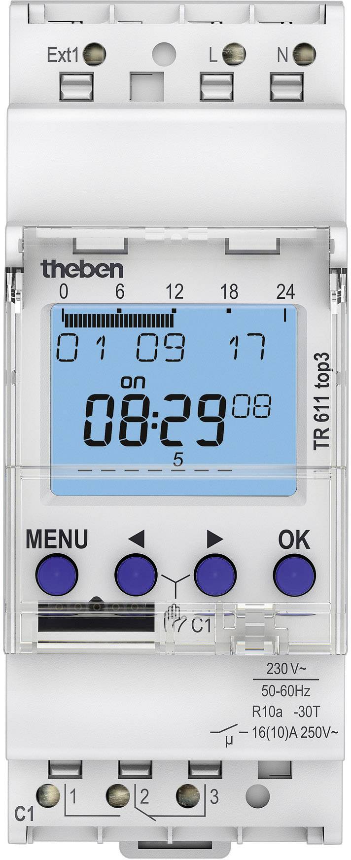 Theben 6110130 satni prekidač 10 A, 230 V/AC