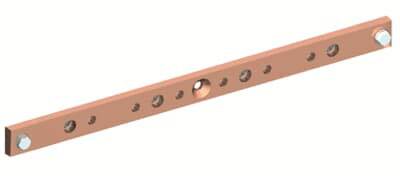 Striebel & John 2CPX043330R9999 ZXM2534 30x10mm, L: 1333mm bakarna palica, ugrađena 630 A 1 kom