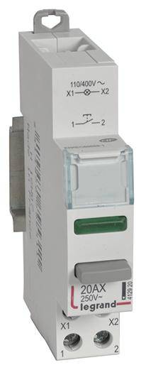 Legrand 412920 Cx3 taster 20A 1S Led Gn 20 A 400 V