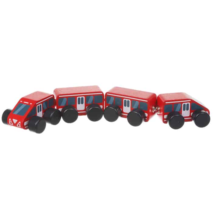 CUBIKA Drvena igračka sa magnetom Express Voz (4 elementa) OUTLET