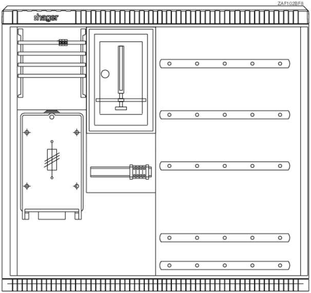 Hager ZAF102BF8 sajamski razvodni orman